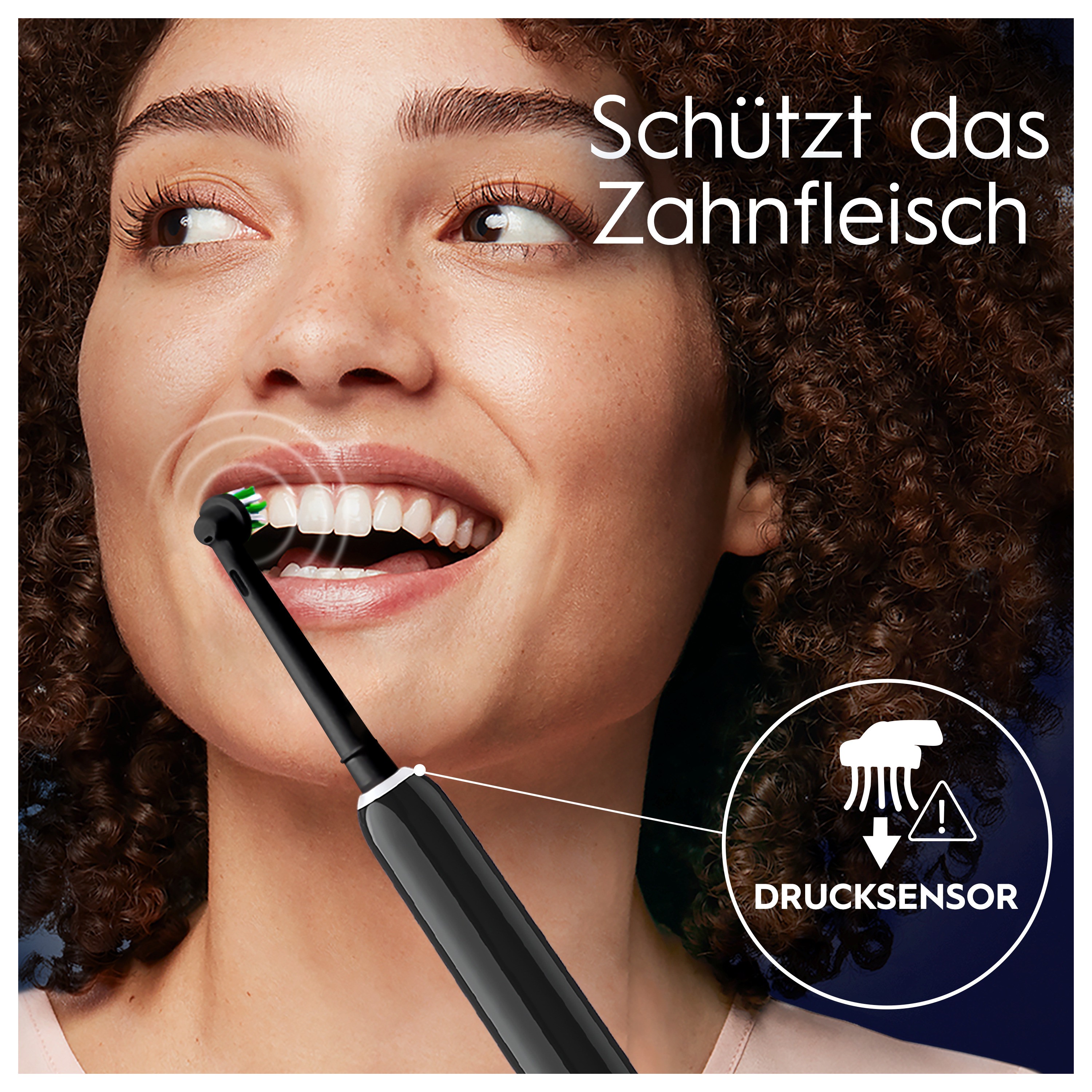 Oral-B Elektrische Zahnbürste Pro 1 Black/Pink mit 2. Handstück - Xenudo